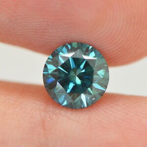 Round Shape Diamond Fancy Blue Certified 1.51 Carat VVS2 - Etsy