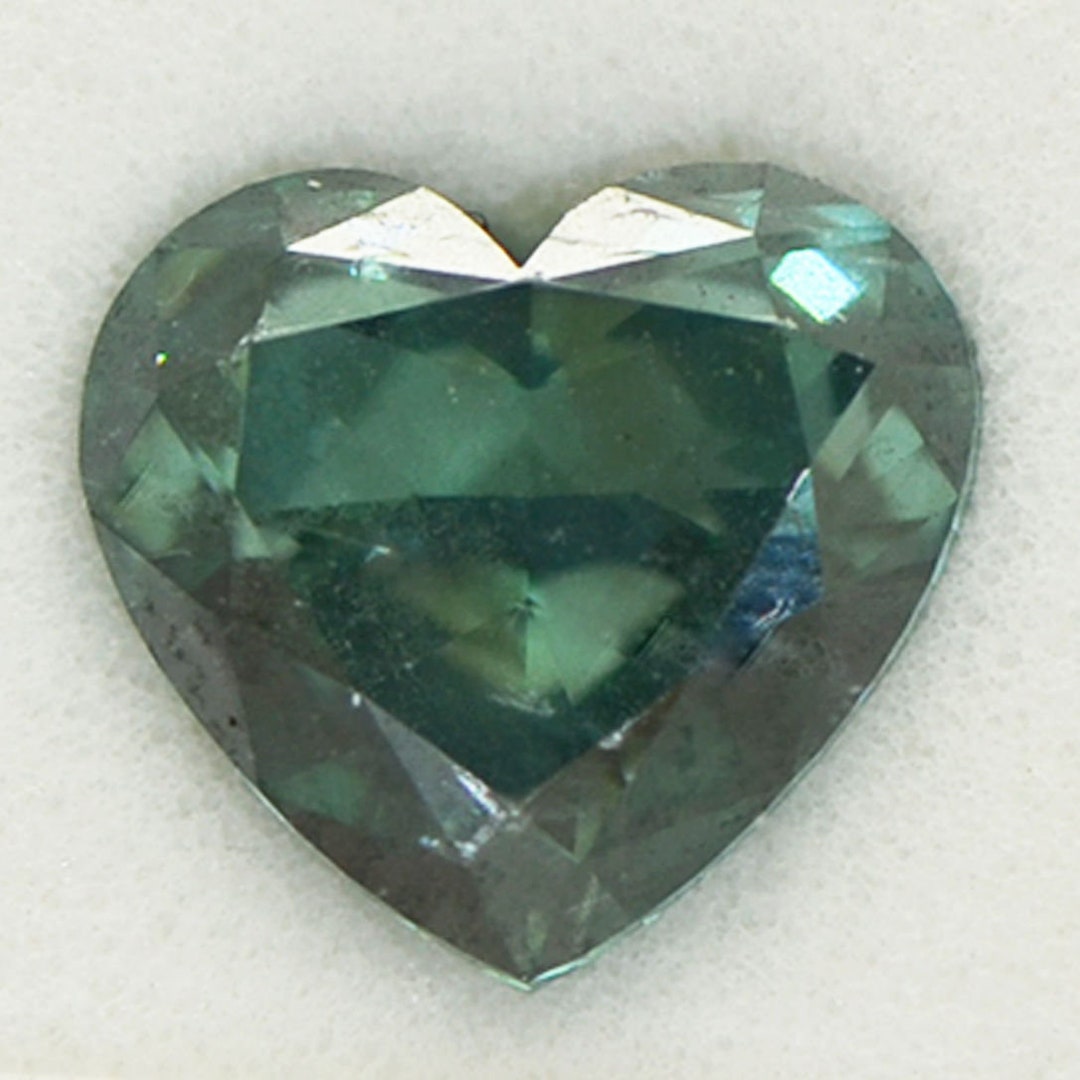 Heart Shape Diamond Fancy Green Color VS2 2.71 Carat - Etsy