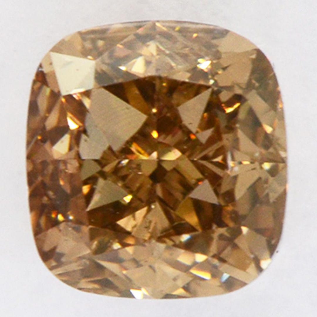 Cushion Cut Diamond Fancy Brown 1.00 Carat VS2 IGI Certificate - Etsy
