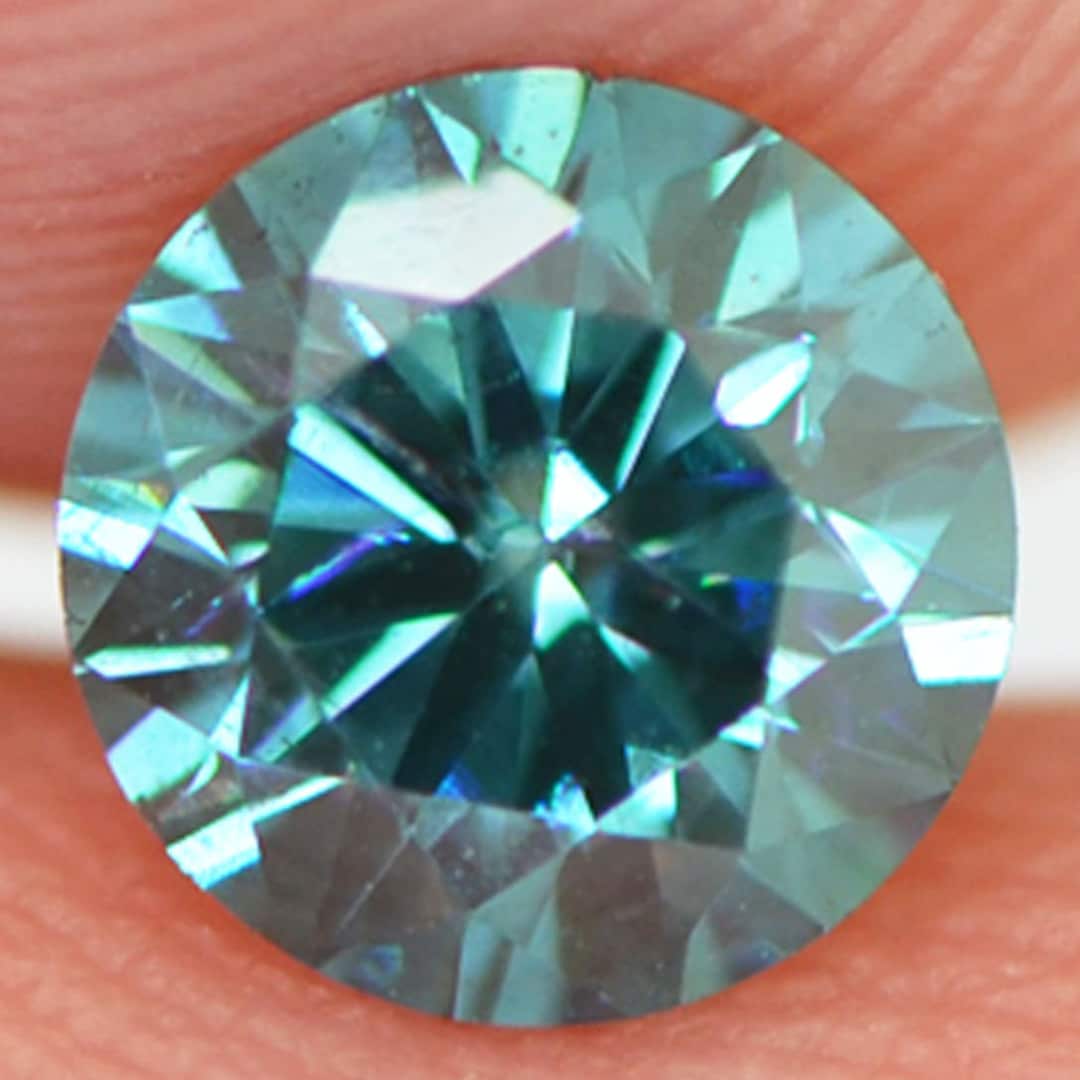 Round Shape Diamond Blue Color Loose 1/2 Carat VS2 - Etsy