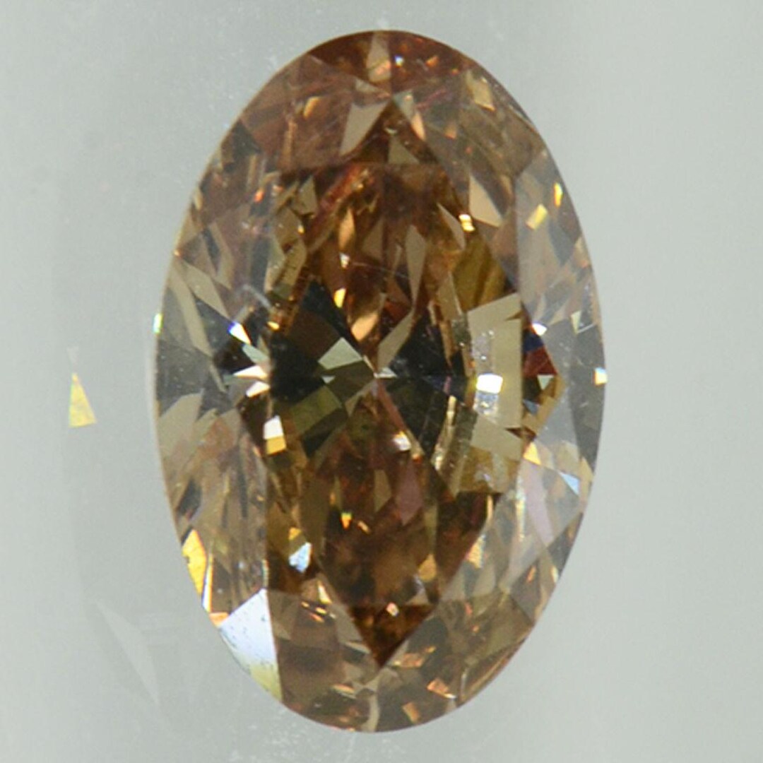 Oval Cut Diamond Fancy Brown Color 1.30 Carat VVS2 - Etsy