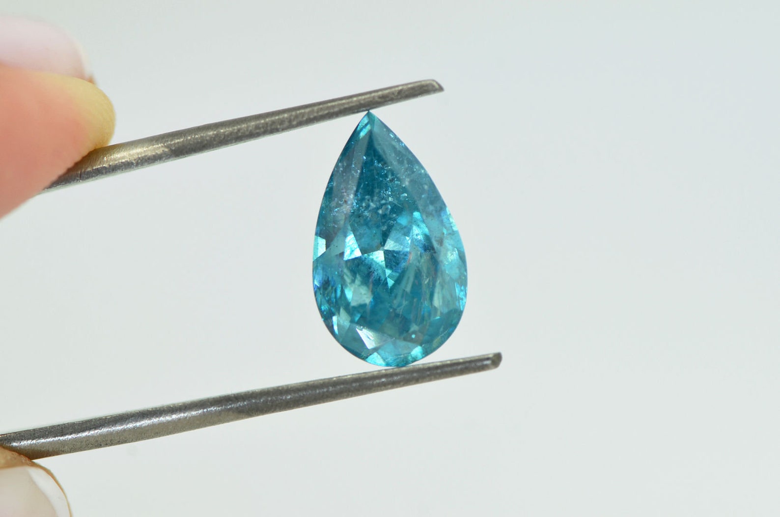 Loose Fancy Blue Pear Shape Diamond 3.12 ct | Etsy