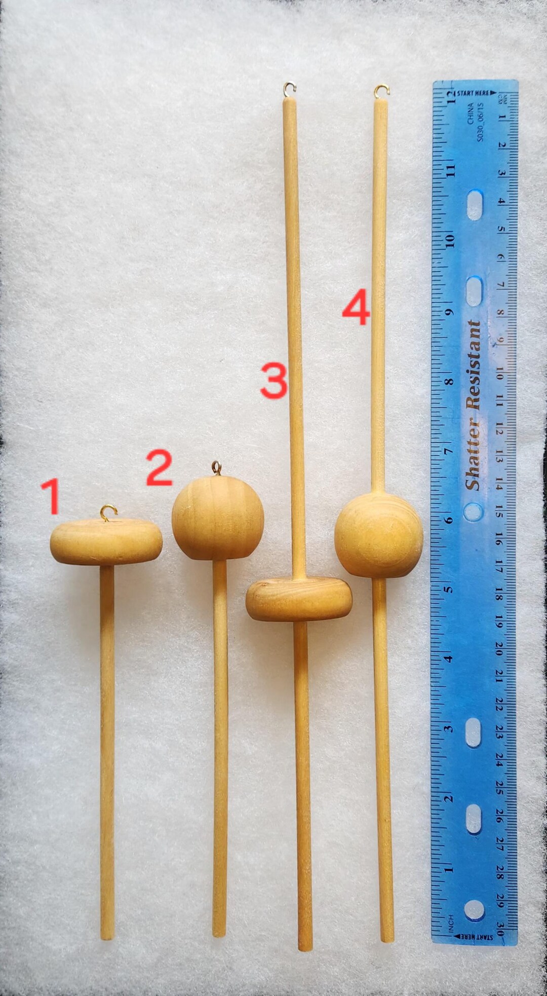 Drop Spindle Wood With Hook - Etsy
