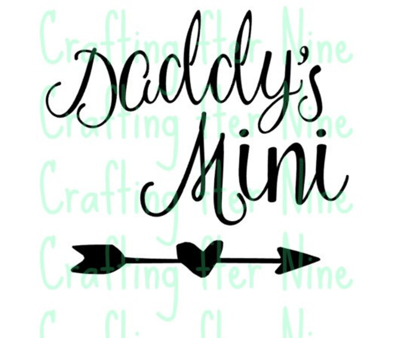 Daddy's Mini Me SVG Cut File Dada's Mini Me Cut File | Etsy