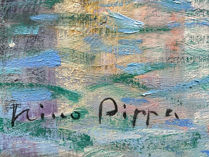 Askart Listed Artist Nino Pippa Original Oil Painting on Board - Etsy