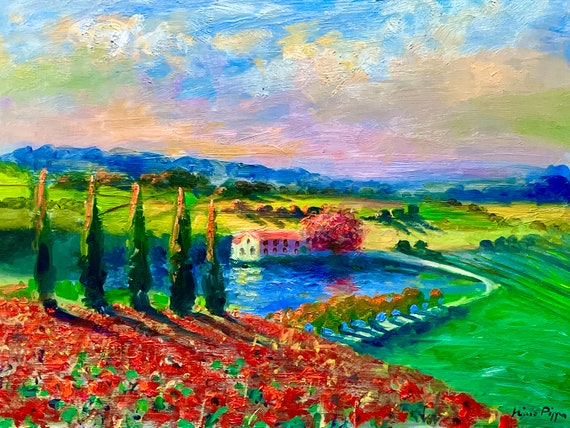 Original Oil Painting on Board Askart Listed Nino Pippa - Etsy