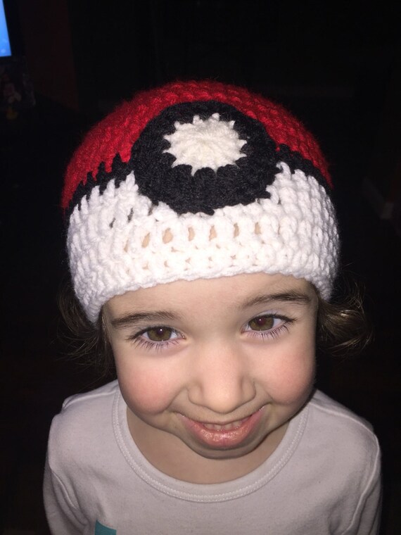 Child Size Pokémon Poké Ball Hat | Etsy