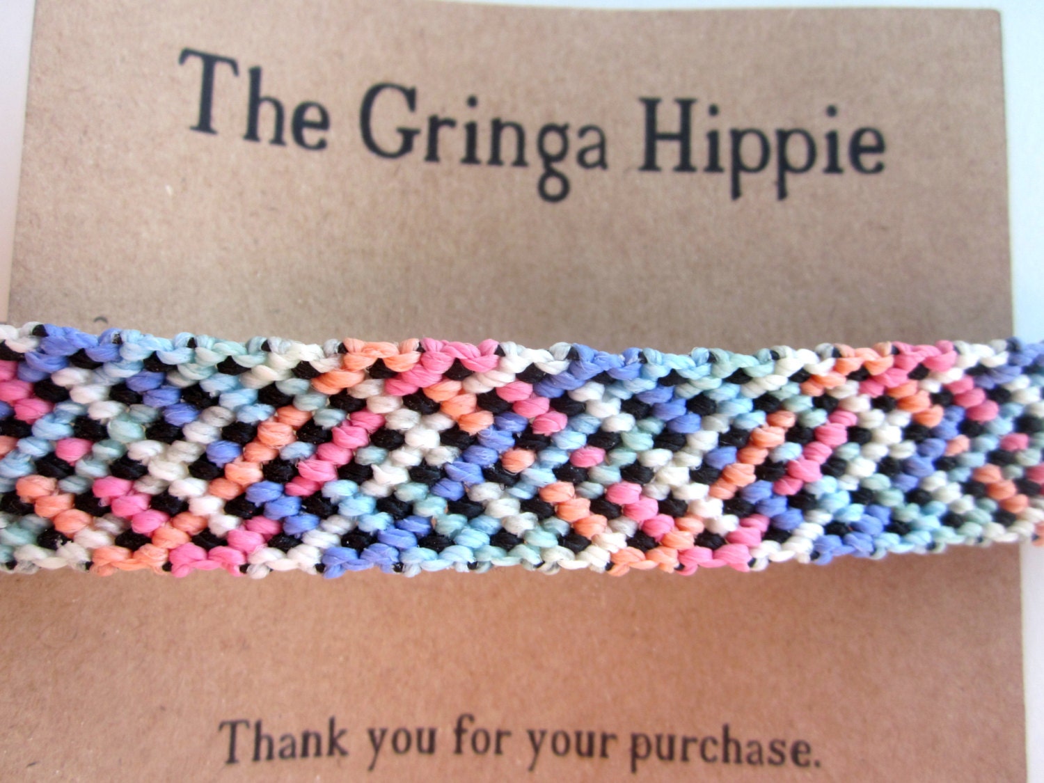 Pastel Rainbow Zig Zag Friendship Bracelet Rainbow Woven Friendship ...