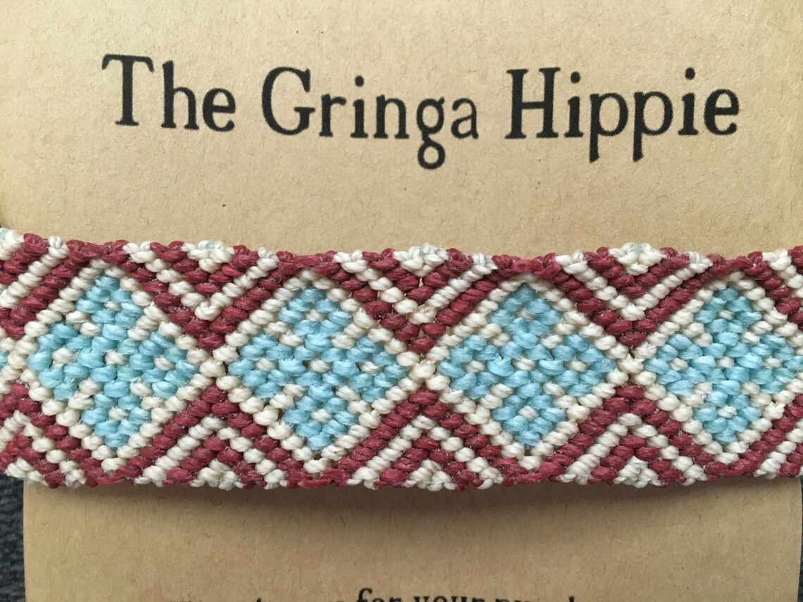 Stars and Diamonds Woven Friendship Bracelet - Etsy