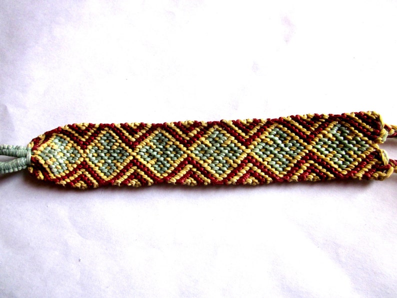 Stars and Diamonds Woven Friendship Bracelet - Etsy