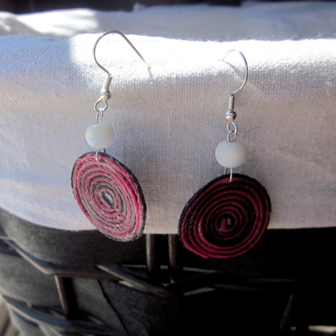 Spiral String Earring Peruvian Style Thread Earring Peruvian Thread ...