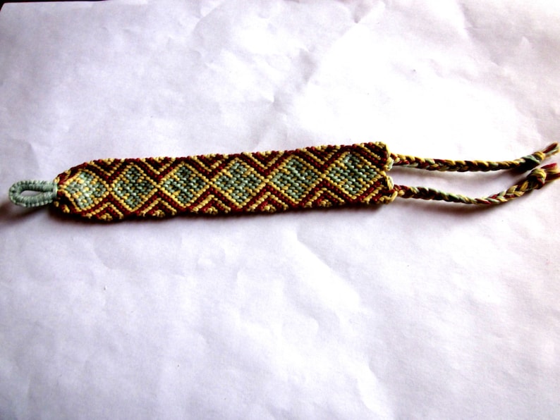Stars and Diamonds Woven Friendship Bracelet - Etsy