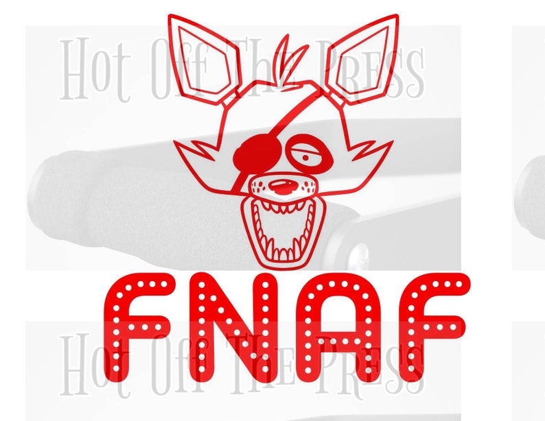 FNAF Foxy SVG DXF Files For Silhouette For Cricut Vector | Etsy