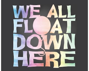 We All Float Svg - Etsy