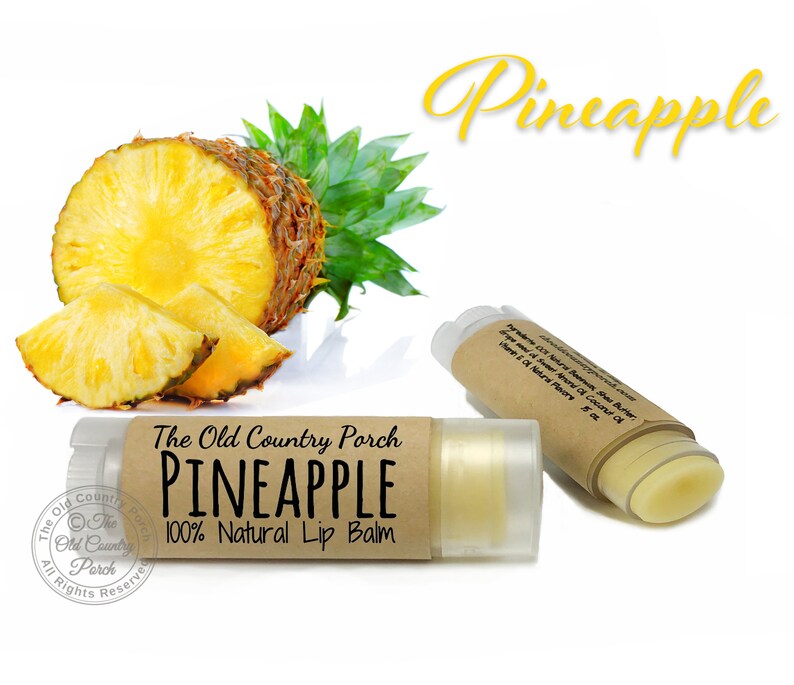 Pineapple Natural Lip Balm - Etsy