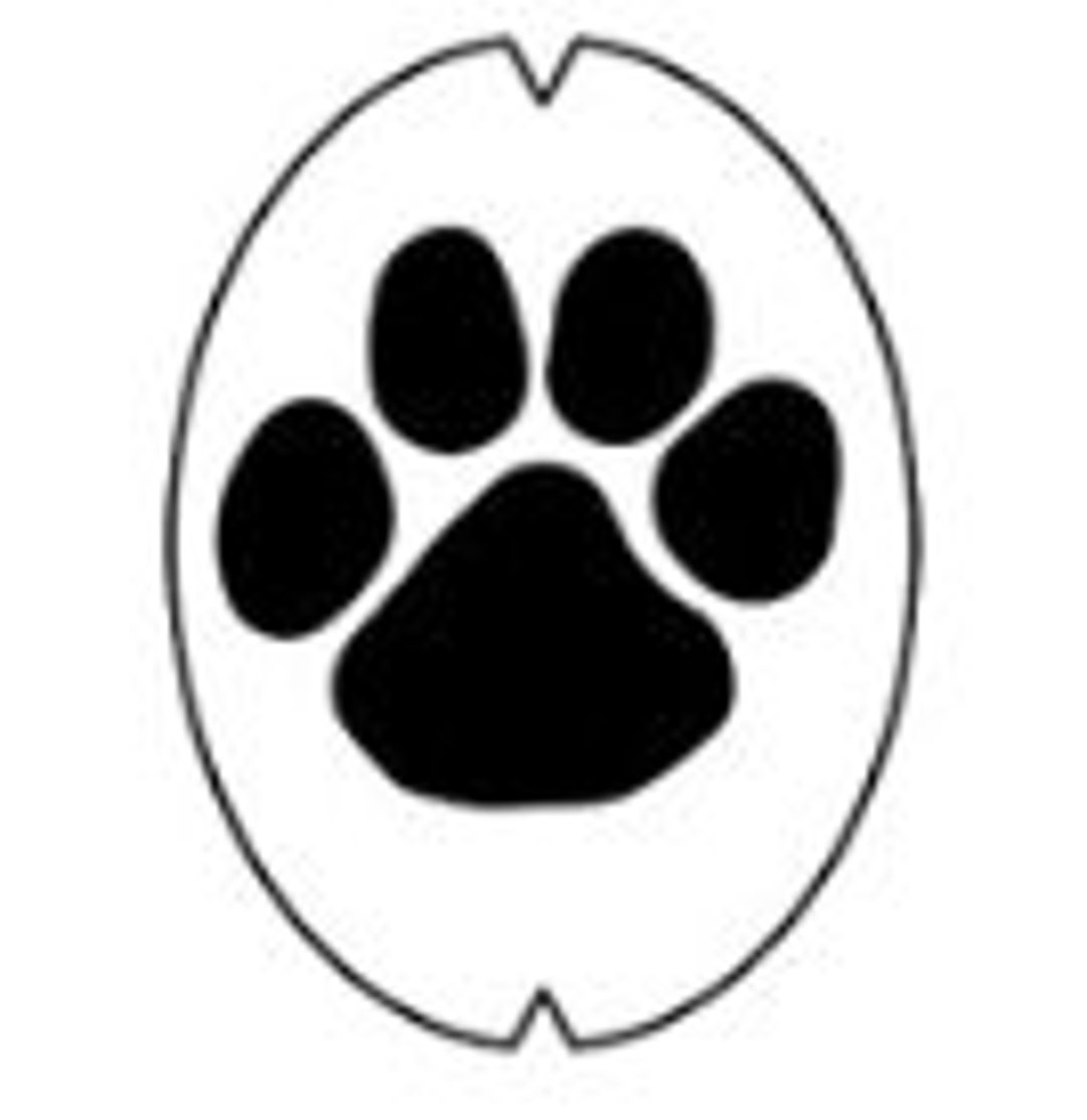 Tennis Racquet/racket Stencils Paw Print - Etsy