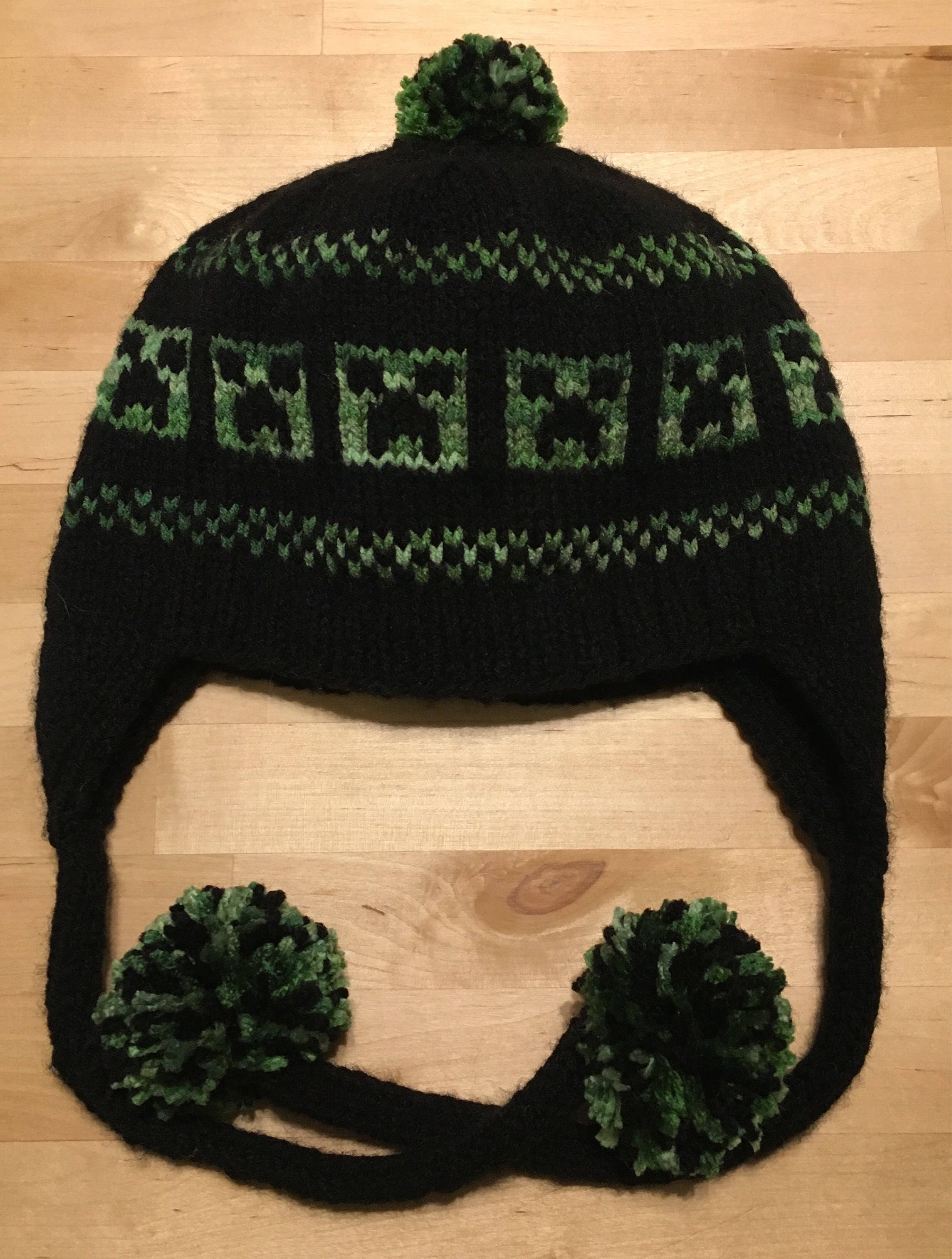 Minecraft Creeper Earflap Hat - Etsy