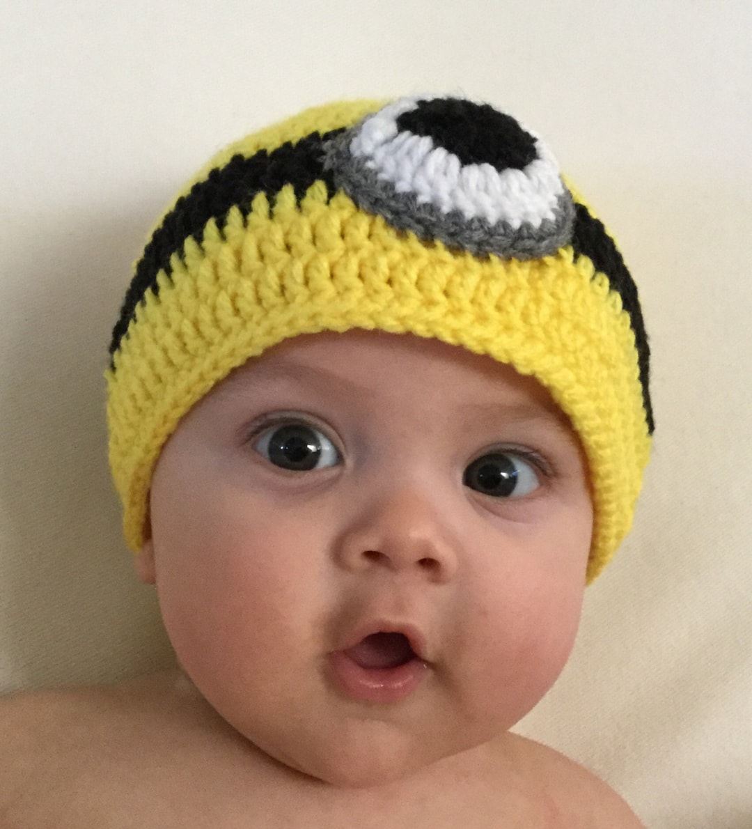 Minion Hat-sizes Newborn to Adult - Etsy