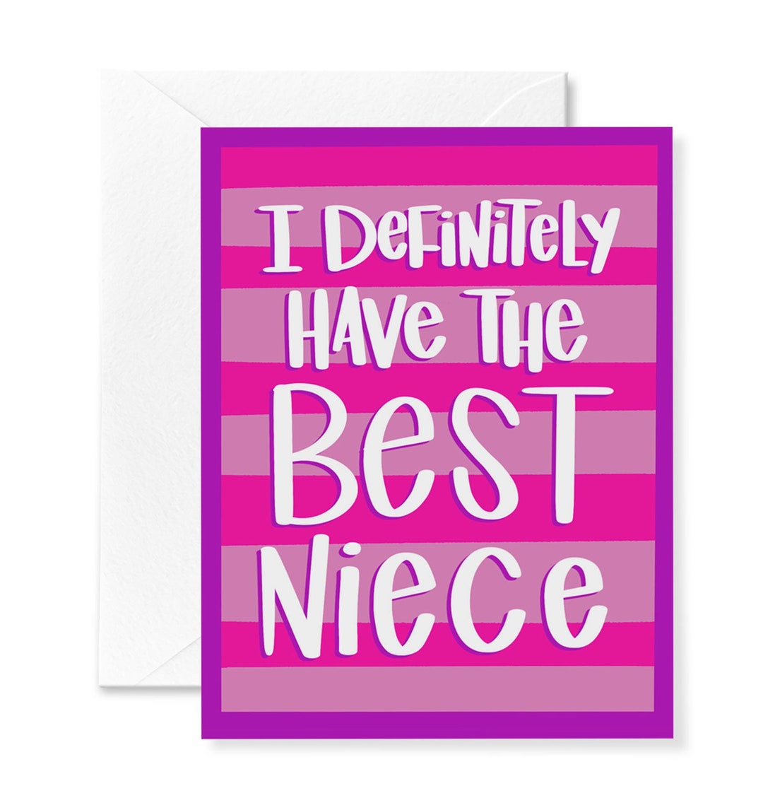 Card for Niece | Best Niece | Congrats Niece | Card From Aunt ...