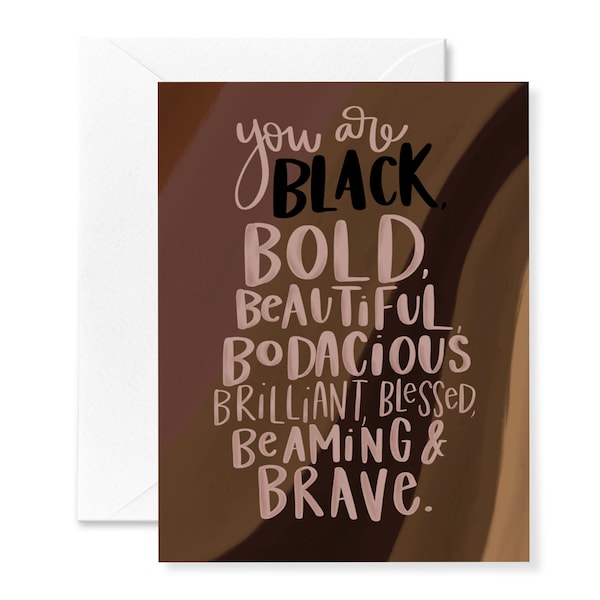 Black Greeting Cards - Etsy