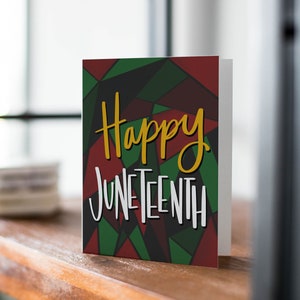 Juneteenth Card | Mosaic Juneteenth | Card for Juneteenth Celebration ...
