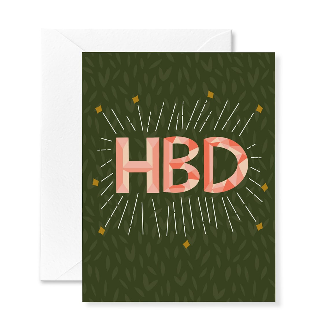 Birthday Card | HBD | Funny Birthday Card | Gen Z Greeting Card ...