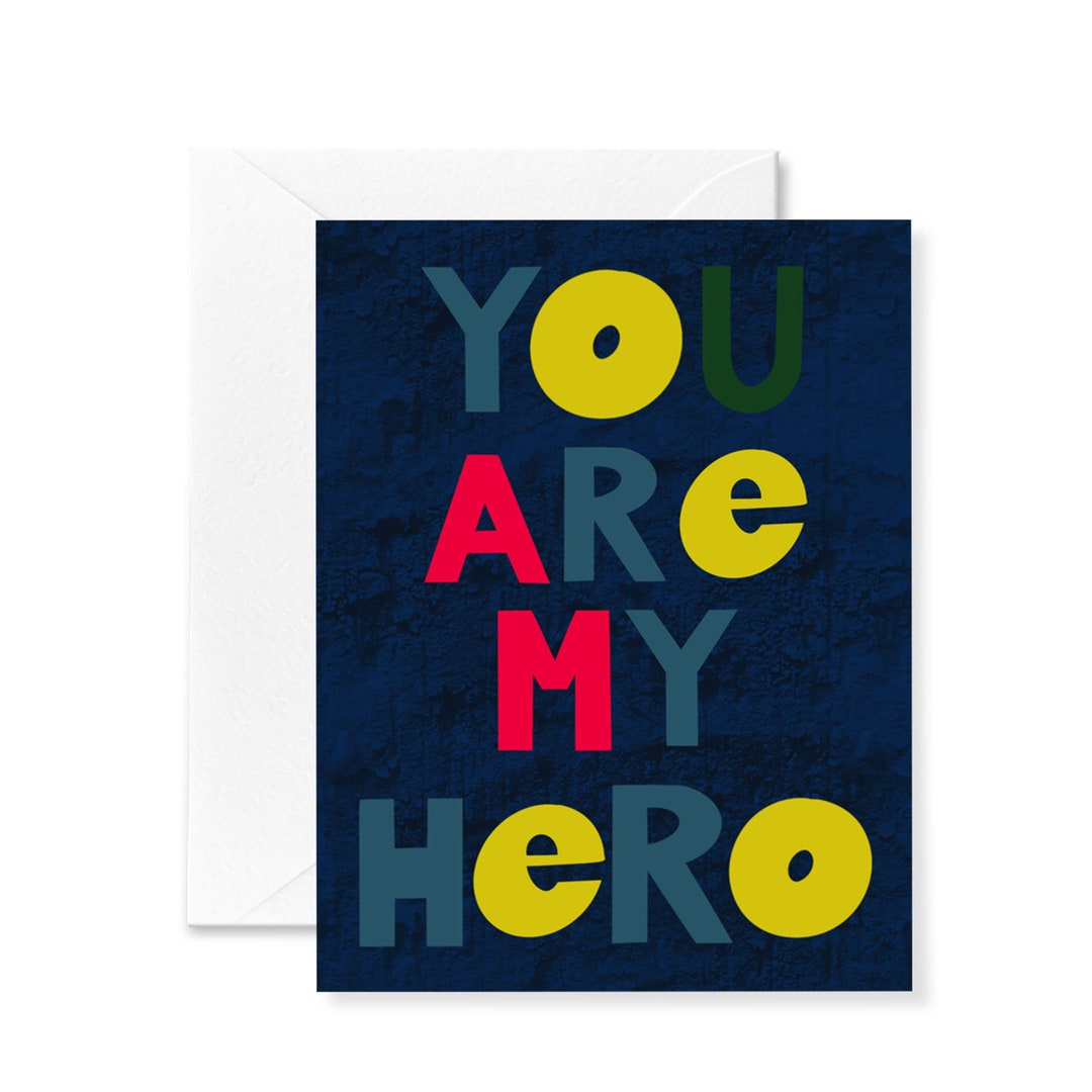 Father's Day Card | My Hero | Card for Father's Day | Card for Father ...