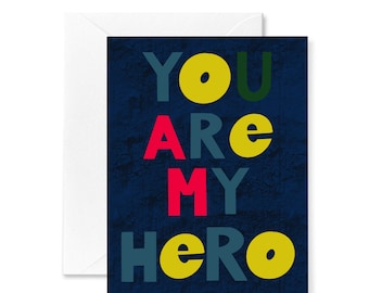 My Hero Greeting Card - Etsy