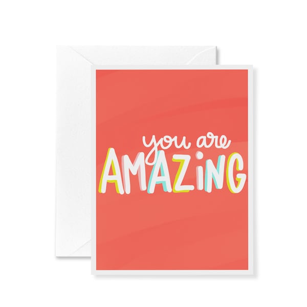 You Are Amazing Card - Etsy