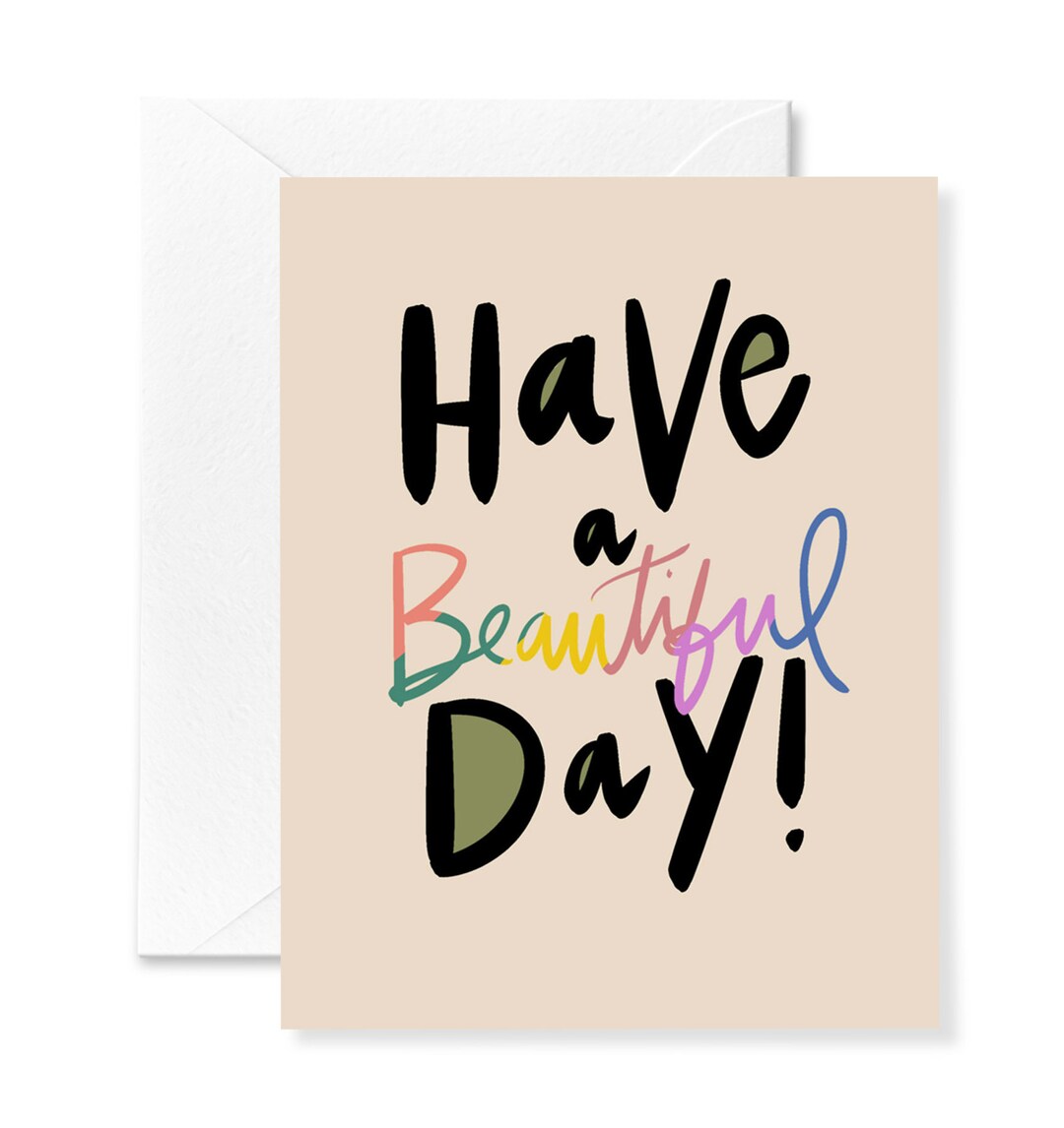 Beautiful Day Card | Just Because Card | Card for Best Friend ...
