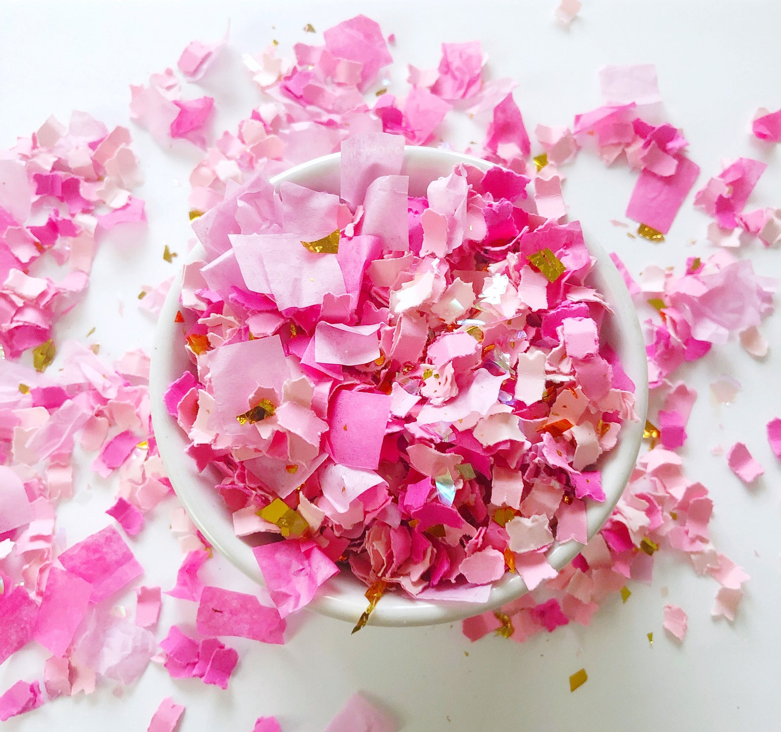 Pink Confetti Pretty in Pink Party Confetti Gender - Etsy