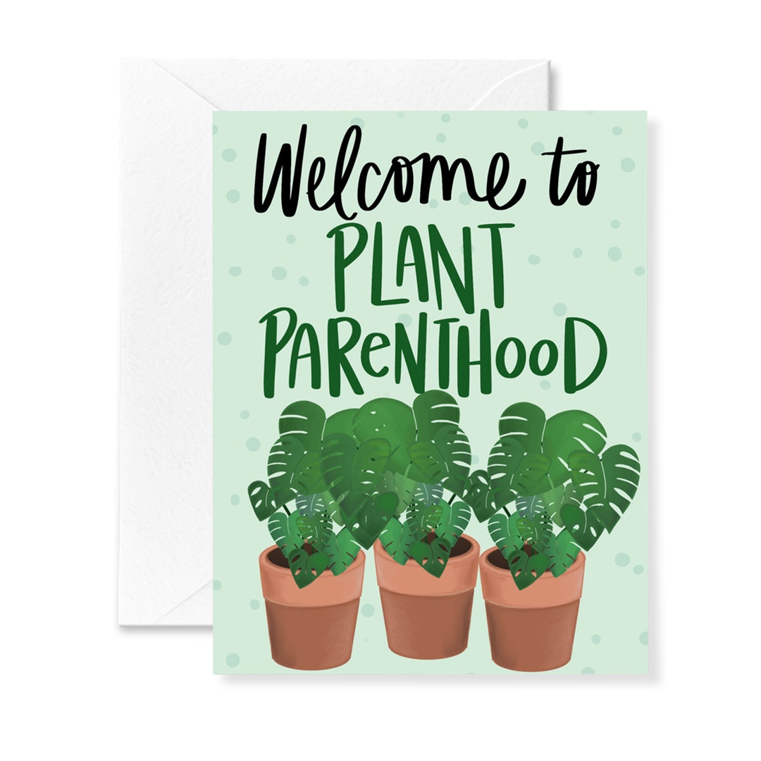 Plant Parenthood Card | Just Because Card | Plant Lady | Humor Card ...