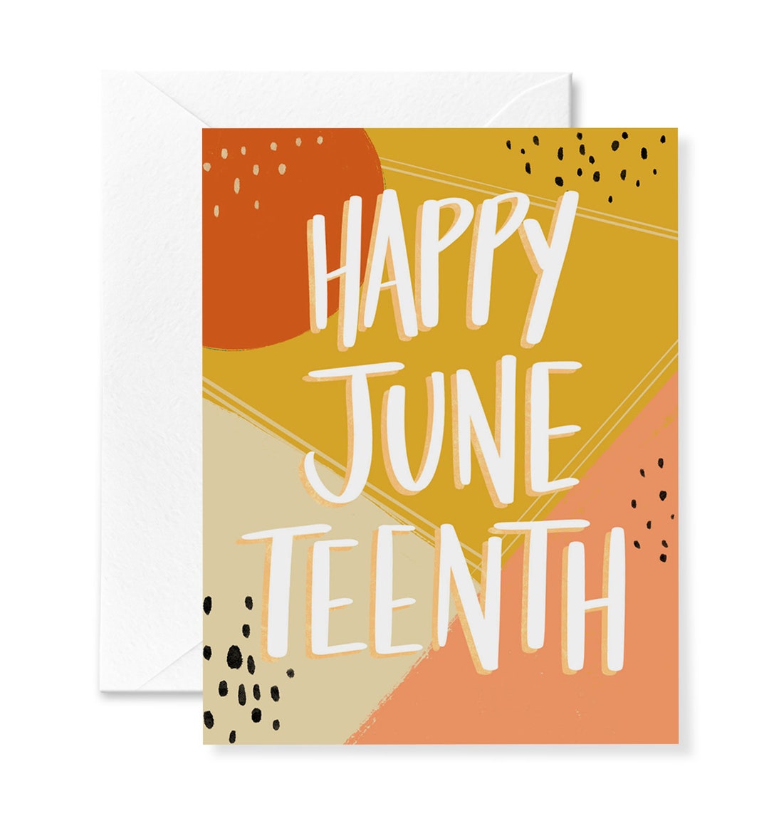 Happy Juneteenth Greeting Card | Colorful Jubilee Design - Etsy
