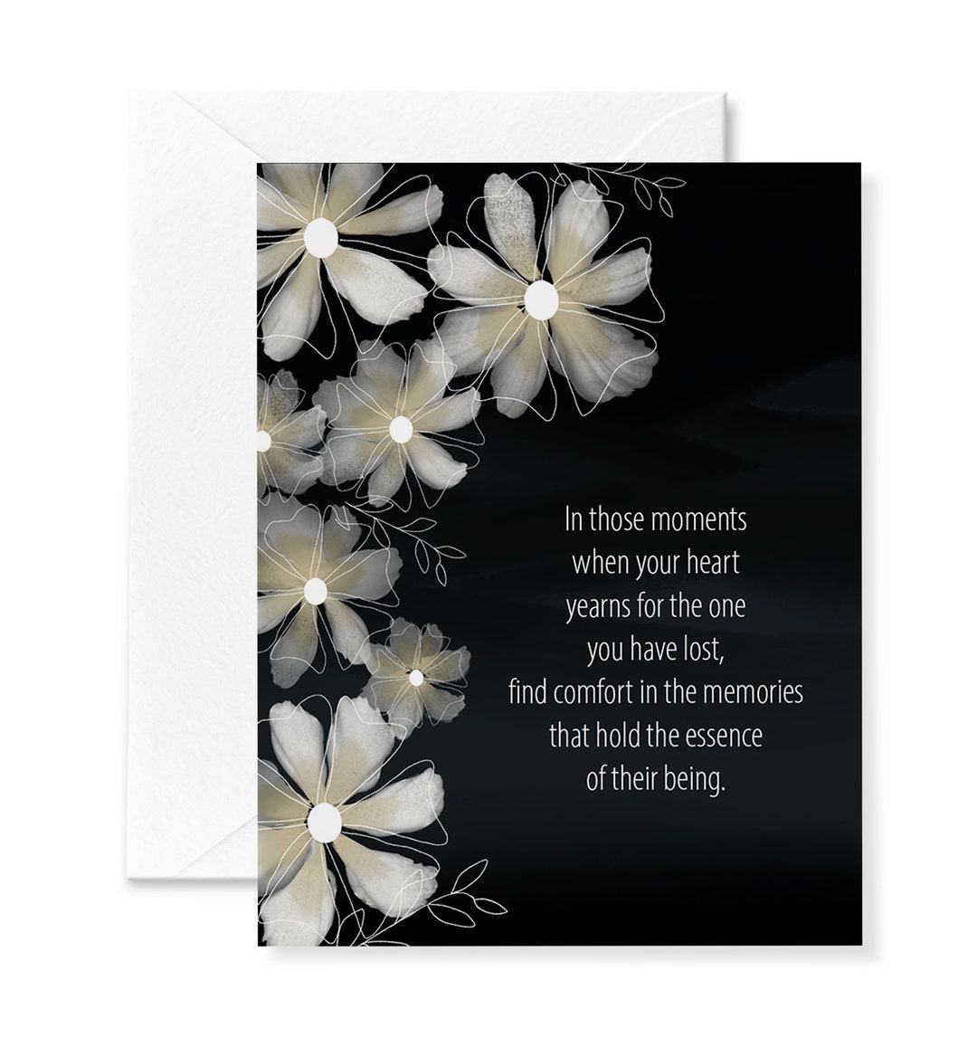 Condolences Bouquet | Grief and Mourning Card | Sympathy Card | Support ...