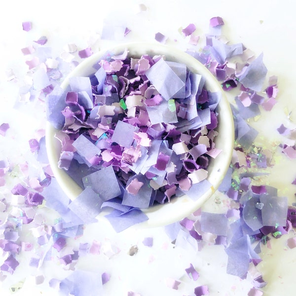 Purple Confetti - Etsy