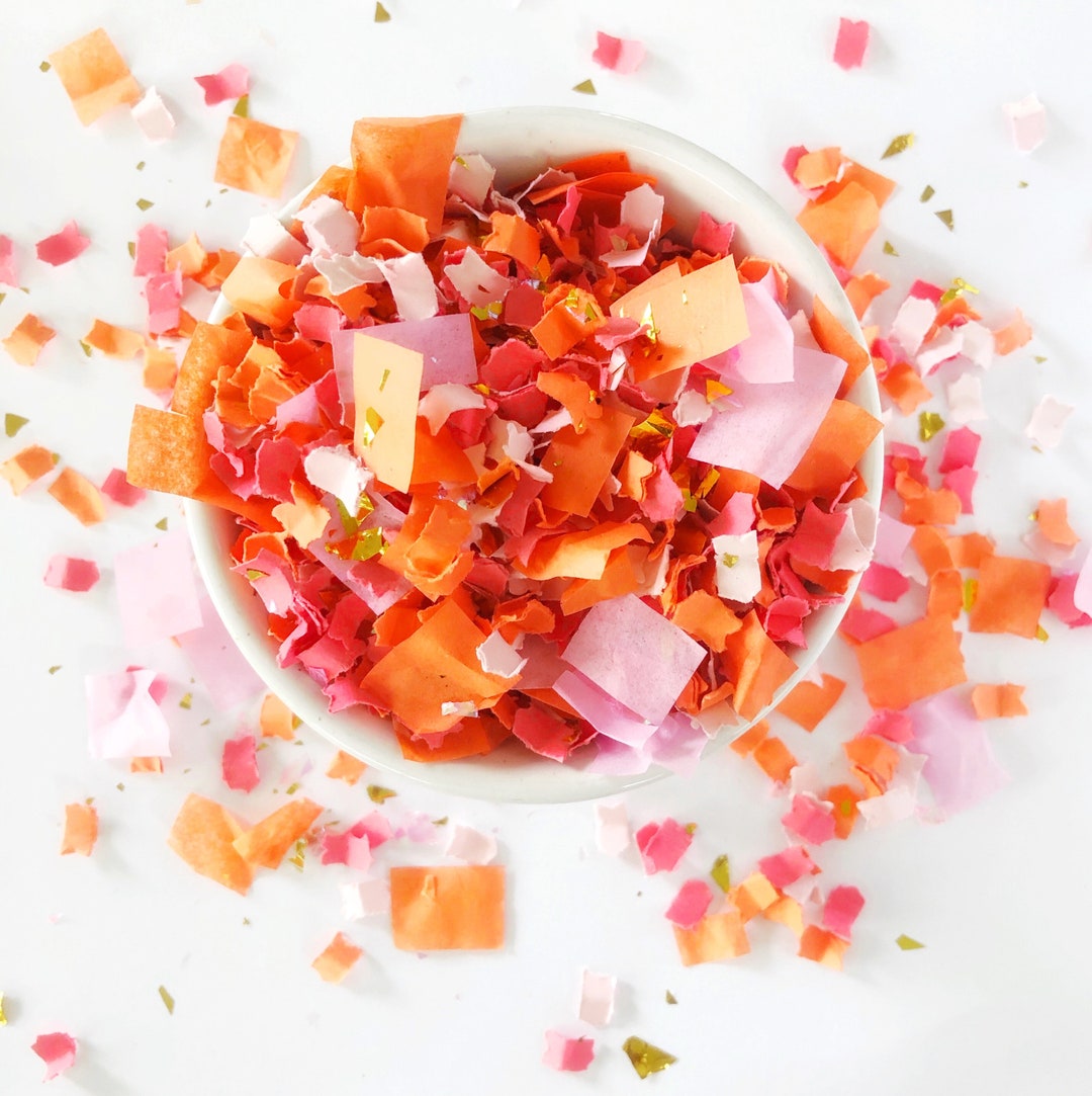 Confetti | Sunset Confetti | Coral Confetti | Orange and Red Confetti ...