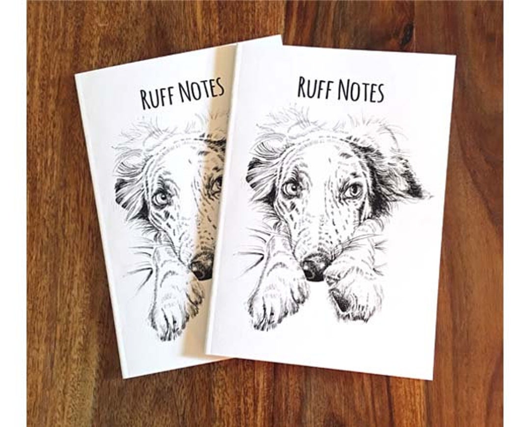 Collie Notebook Set X 2, Recycled Paper, Dog Lover Gift A5 - Etsy
