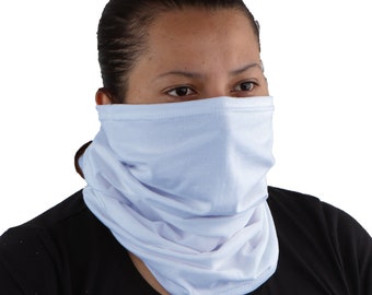 Set of 3 Cotton Stretch Neck Gaiters Multi Use Scarf black | Etsy