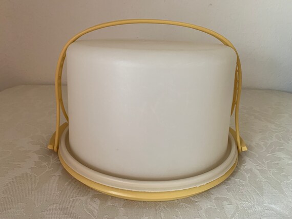 Tall Tupperware 3-piece Cake Taker Carrier With Cover Base | Etsy