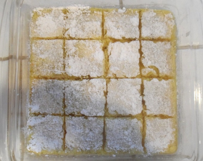 2 Pounds of Homemade Lemon Squares Topped With Powdered Sugar - Etsy