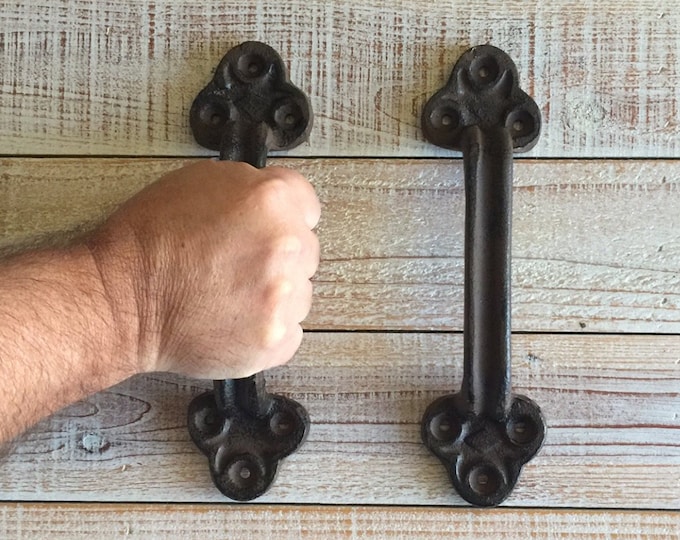 Barn Door Handle Cast Iron Rustic Big Vintage Style SOLD - Etsy