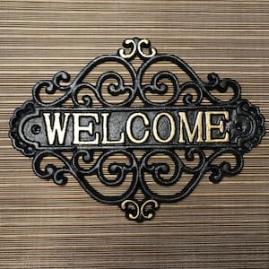 Welcome Sign, Iron Welcome Sign, Cast Iron, Welcome, Sign, 10.5" Wide ...