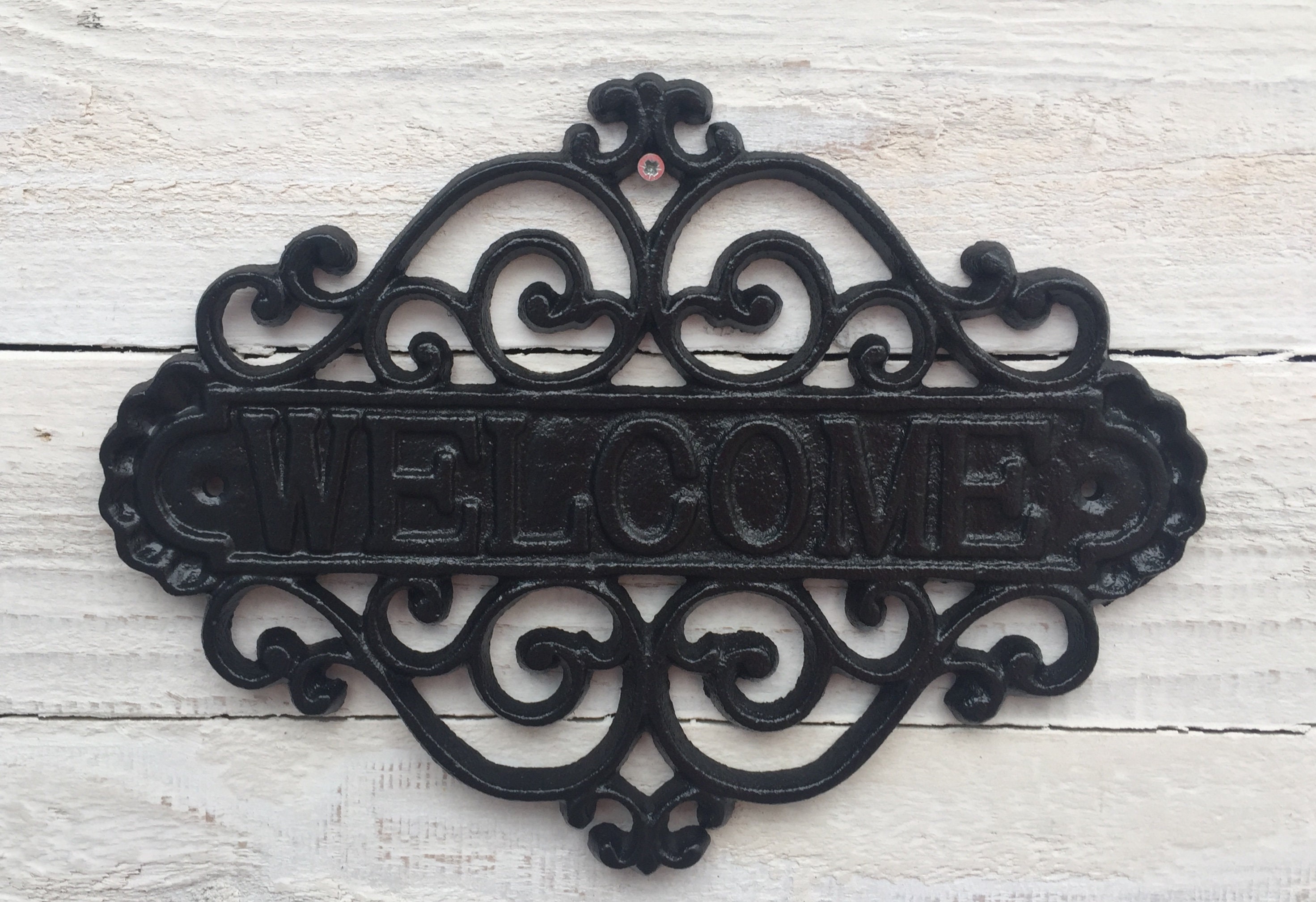 Welcome Sign Iron Welcome Sign Cast Iron Welcome Sign - Etsy