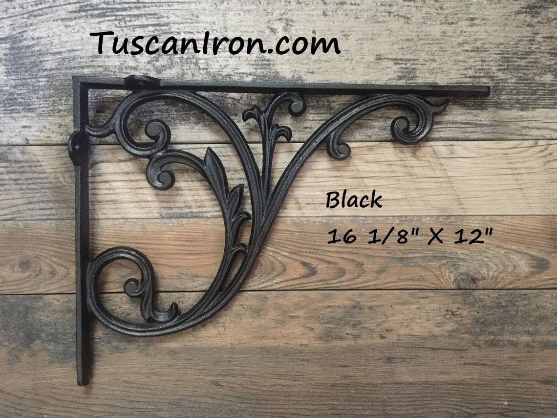 BIG Heavy & Strong Shelf Bracket Quality Cast Iron Metal | Etsy