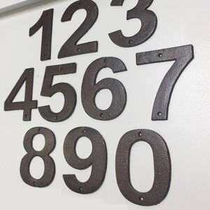Cast Iron House Number, Rustic House Number(s), Home Numbers, Number ...