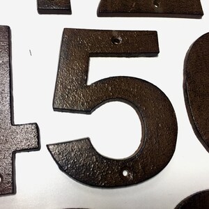 Cast Iron House Number, Rustic House Number(s), Home Numbers, Number ...