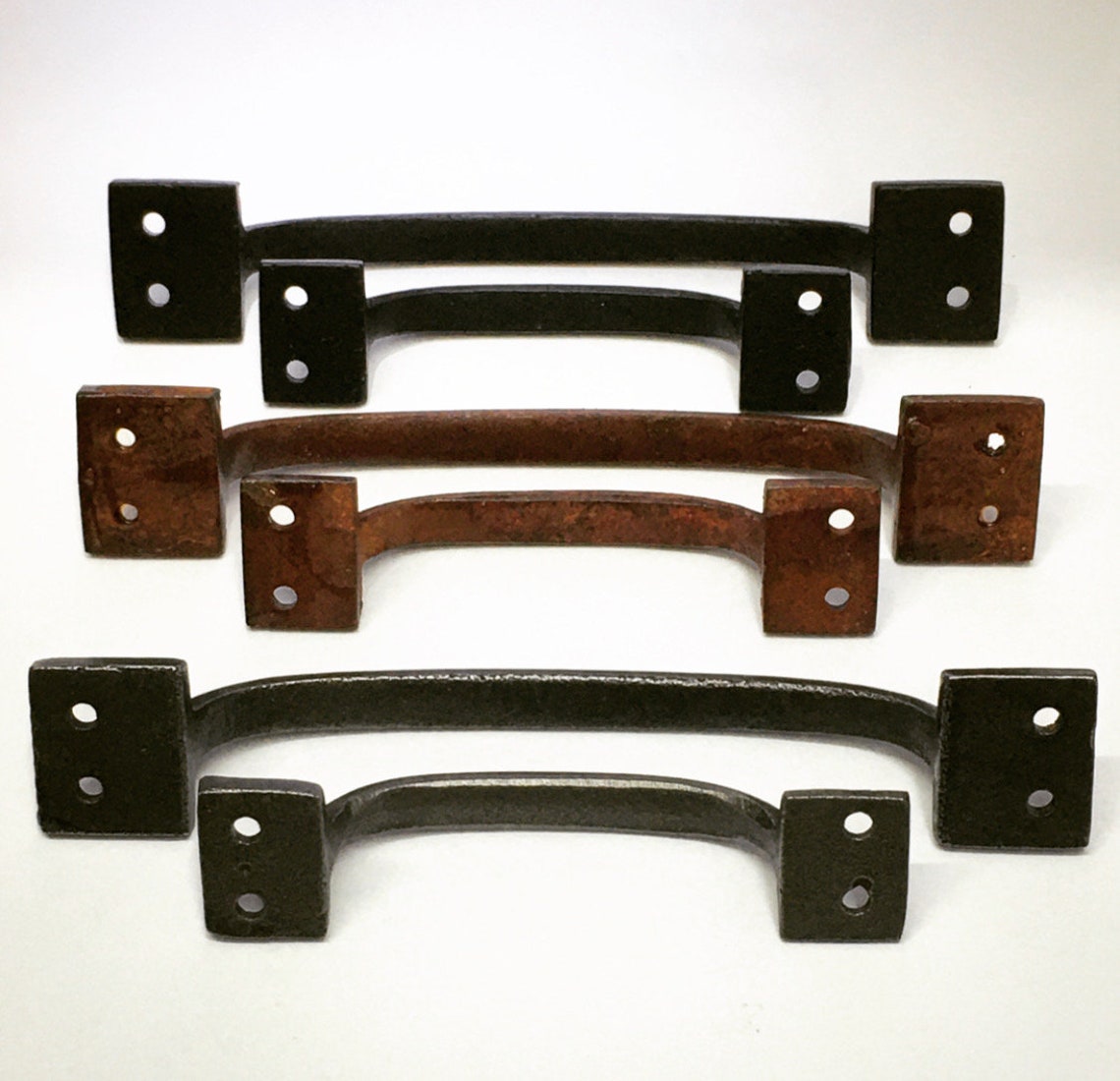 Iron Pulls, 6" and 4", Farmhouse, Antique Replica, Slim, Pull, Handle ...