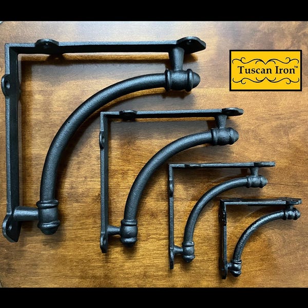 Black Shelf Brackets - Etsy