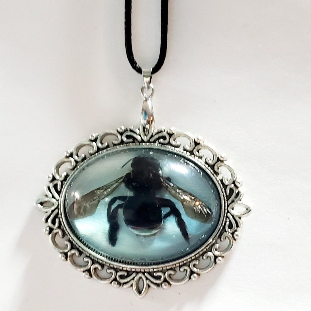 Bee, Bug Necklace, Bee Necklace, Insect Pendant, Bee Jewelry, Bee ...