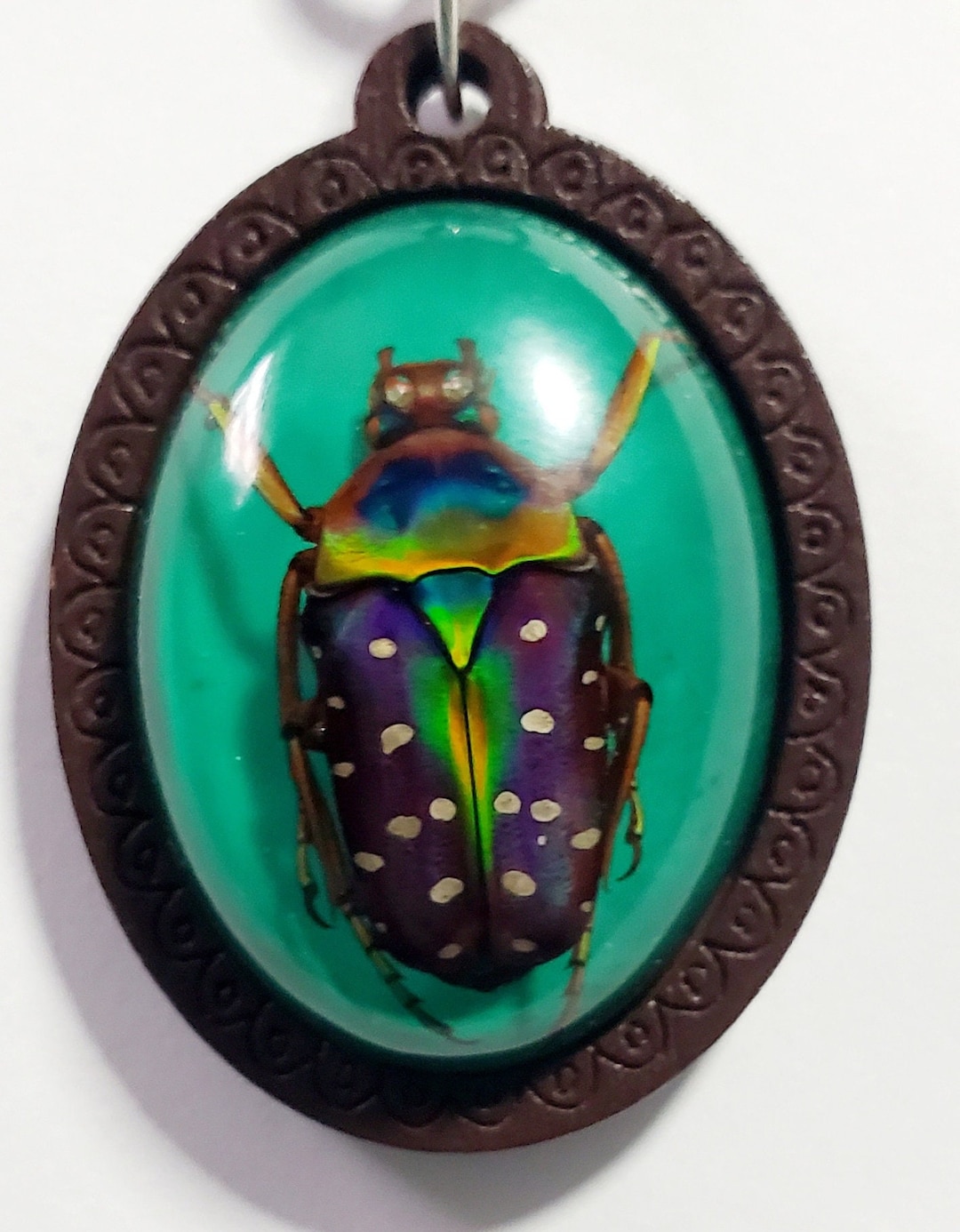 Beetle Jewelry Bug Necklace Flower Beetle Beetle Necklace - Etsy